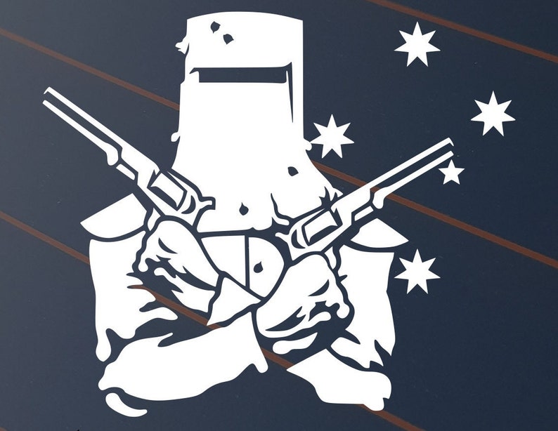 Ned Kelly Southern Cross Sticker Car Decal Vinyl Window - Etsy Australia