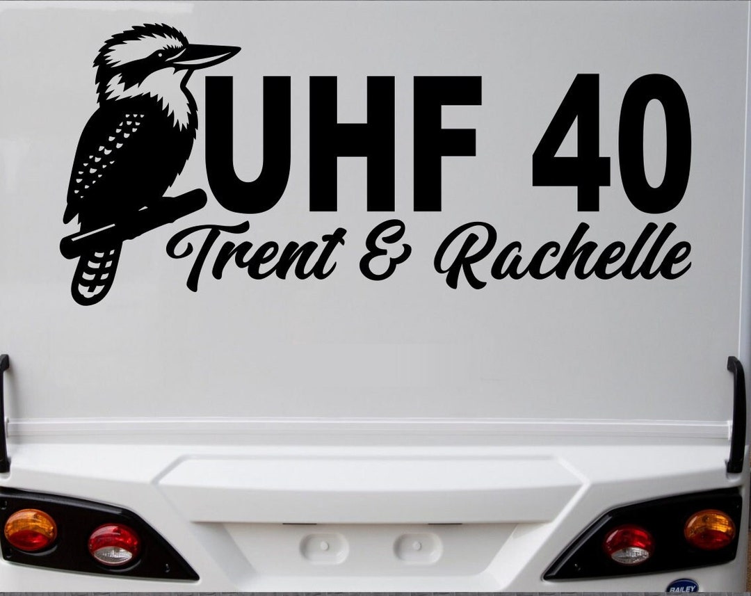 UHF 40 Kookaburra Sticker Car Decal Vinyl Caravan UHF Channel 40 Custom ...