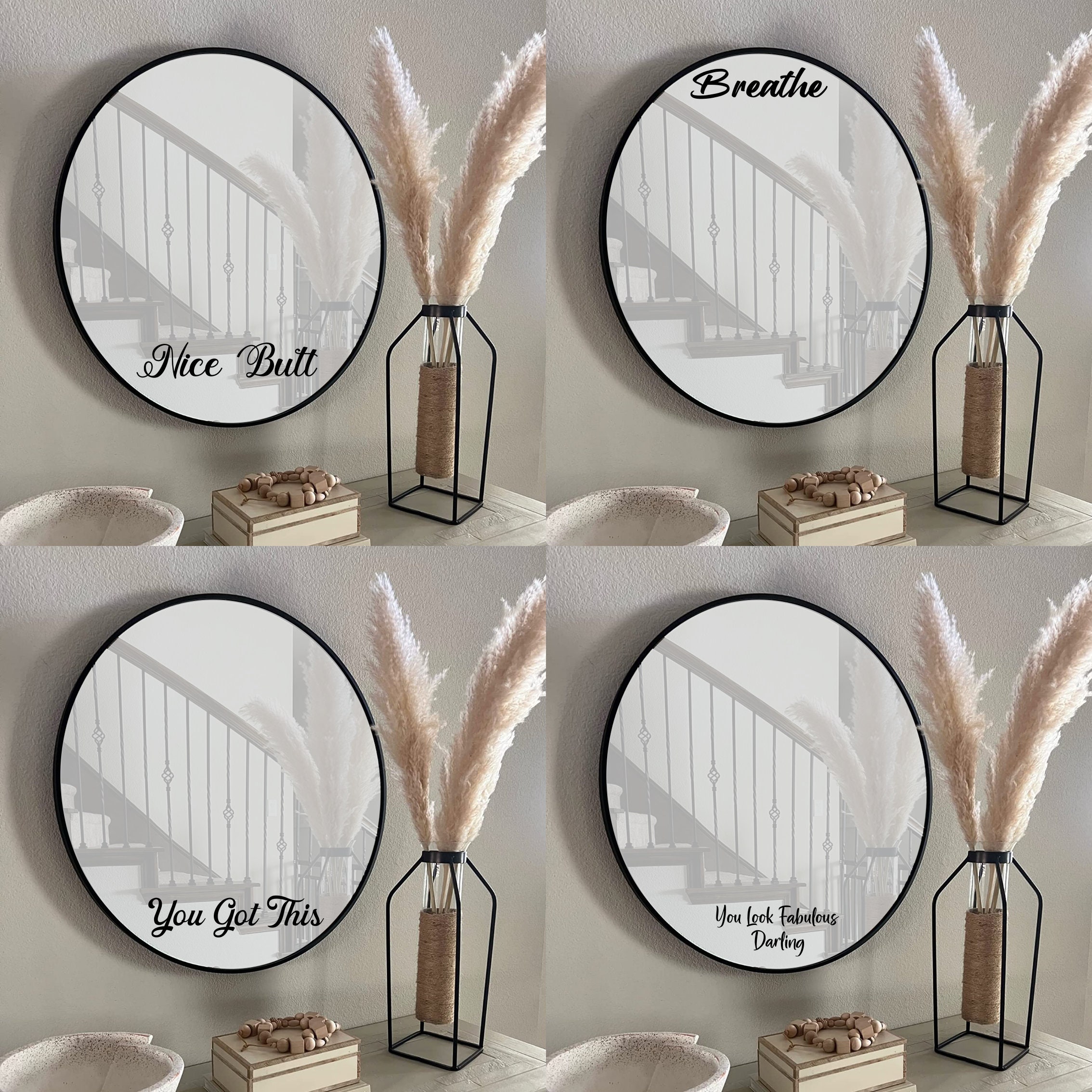Self Affirmation Mirror Quotes Vinyl Decal Sticker Window - Etsy