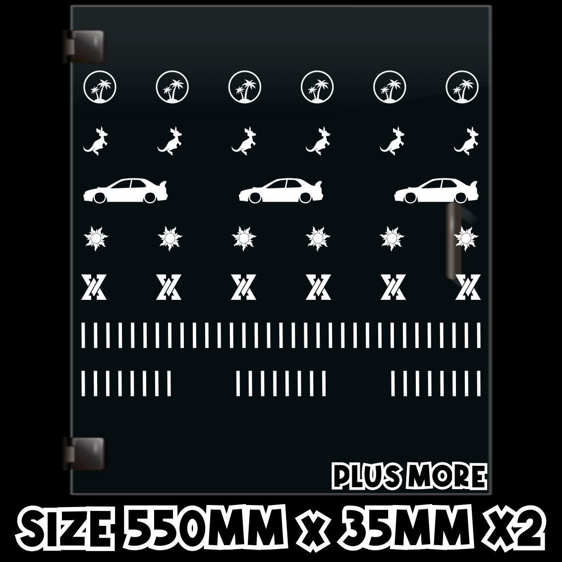 Safety Glass Sliding Door X2 Vinyl Decal Sticker Window Protection ...