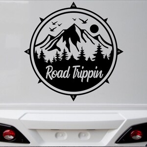 Road Trip Sticker Car Decal Vinyl Australia Caravan Adventure Compass ...