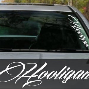 Hooligan Sticker Car Decal Vinyl Window Banner Anti Social Club Ute 4x4 ...