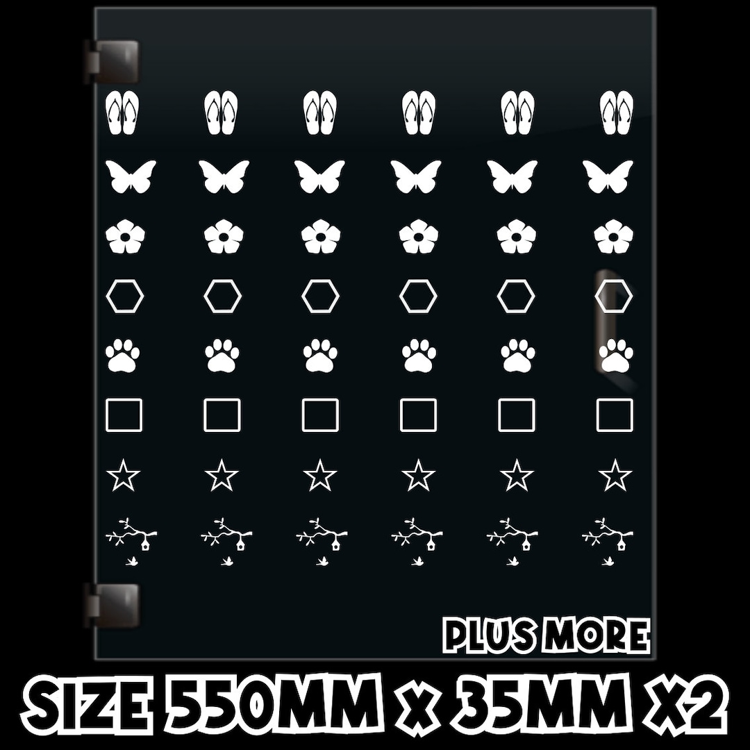 Safety Glass Sliding Door X2 Vinyl Decal Sticker Window Protection ...