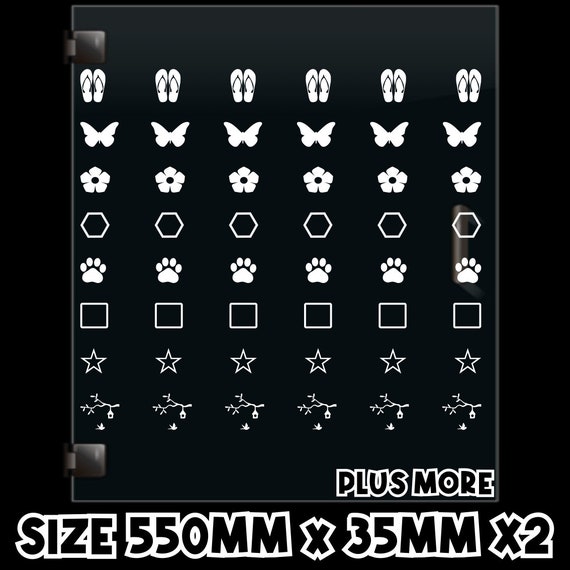 Safety Glass Sliding Door X2 Vinyl Decal Sticker Window - Etsy Australia