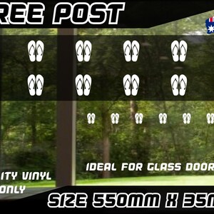 Safety Glass Sliding Door X2 Vinyl Decal Sticker Window Protection ...