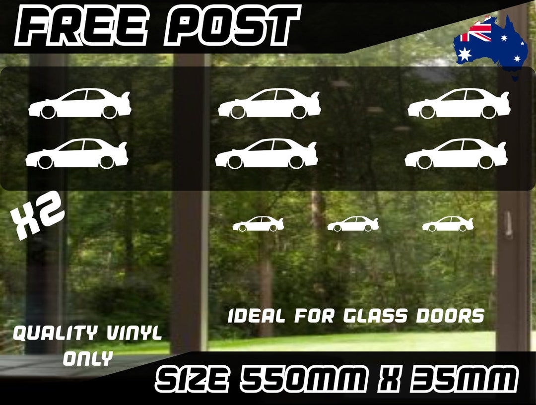 Safety Glass Sliding Door X2 Vinyl Decal Sticker Window Protection ...