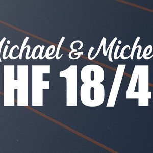 Custom Name UHF 18/40 Vinyl Decal Sticker Car Caravan Australia Window ...