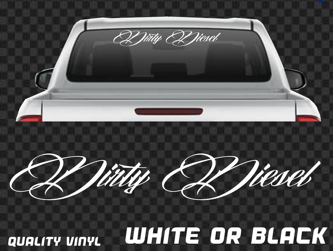 Dirty Diesel Sticker Car Decal Vinyl Window Banner off Road 4WD 4x4 Ute ...
