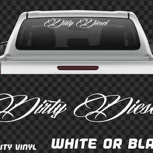 Dirty Diesel Sticker Car Decal Vinyl Window Banner off Road 4WD 4x4 Ute ...