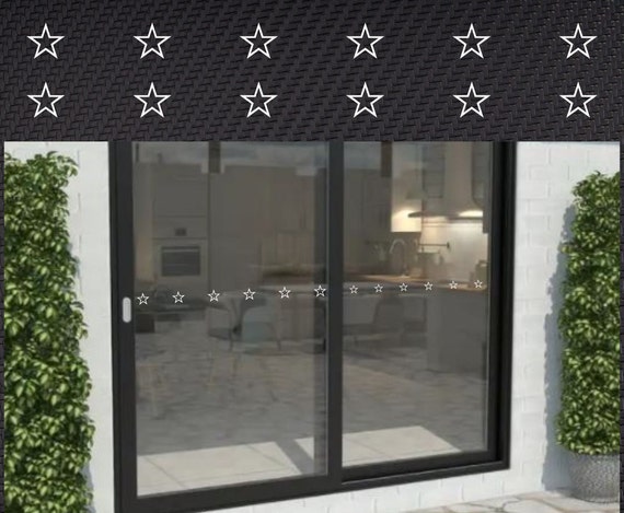 Safety Glass Sliding Door X2 Vinyl Decal Sticker Window - Etsy Australia