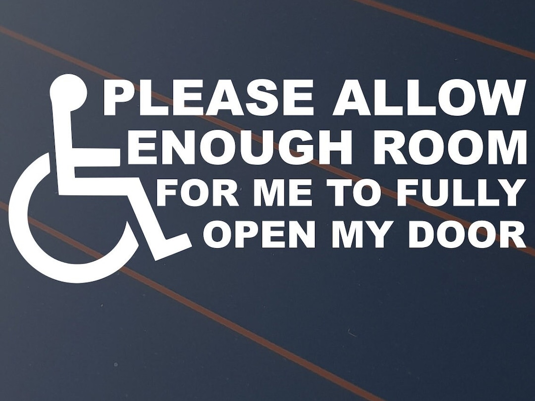 Wheelchair Access Sticker Car Decal Vinyl Window Disability Mobility ...