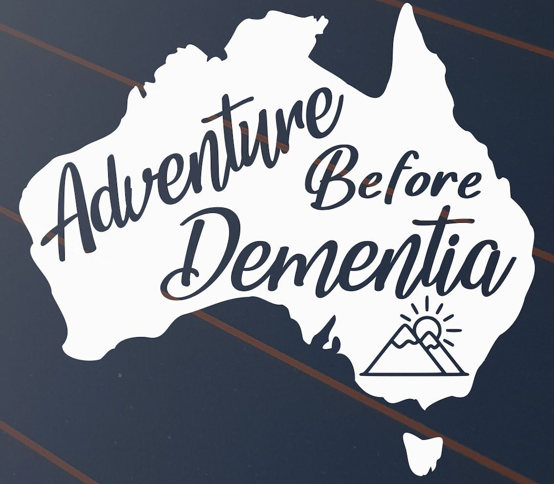 Adventure Before Dementia Sticker Car Decal Window Caravan Camping ...
