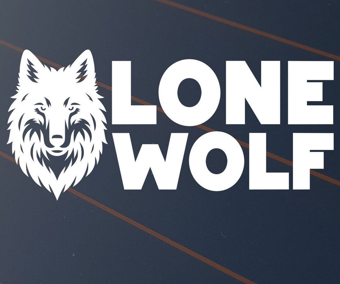Lone Wolf Sticker Car Decal Window Animal Country Face Head Moon Howl ...
