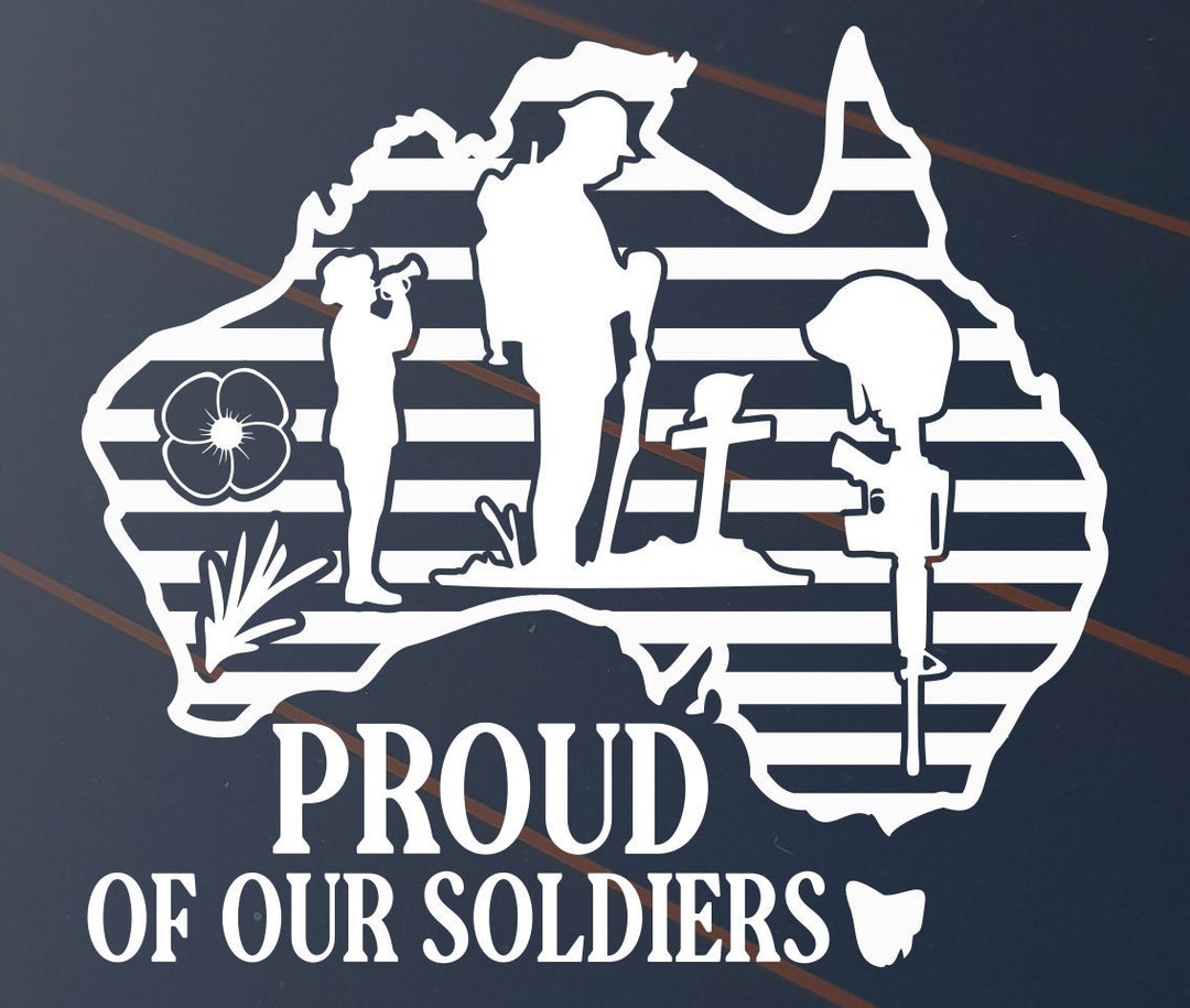 Anzac Vinyl Decal Sticker Car Window Remembrance Lest We Forget Anzac ...