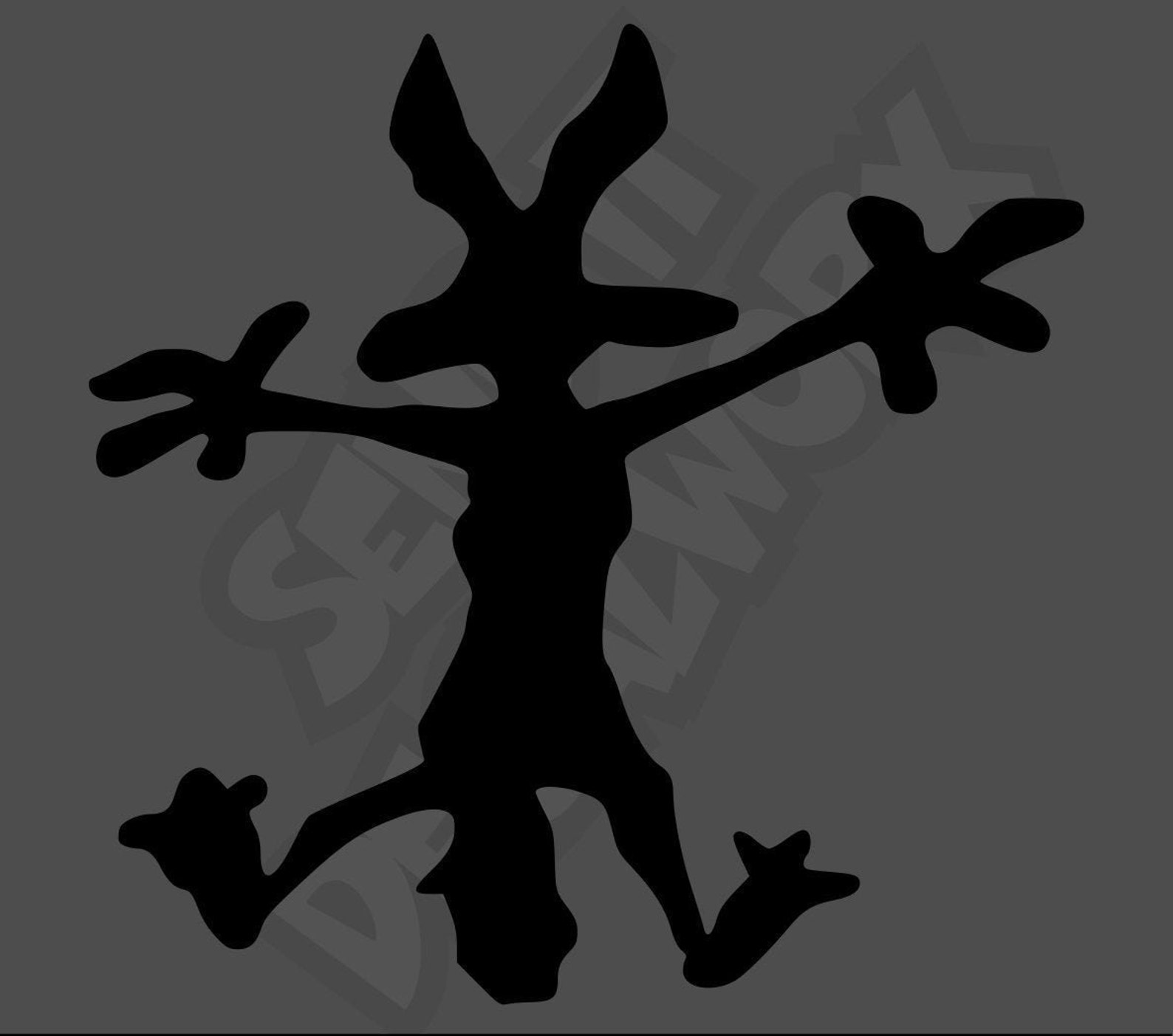 Wile E Coyote Vinyl Decal Sticker Car Window Caravan Float | Etsy