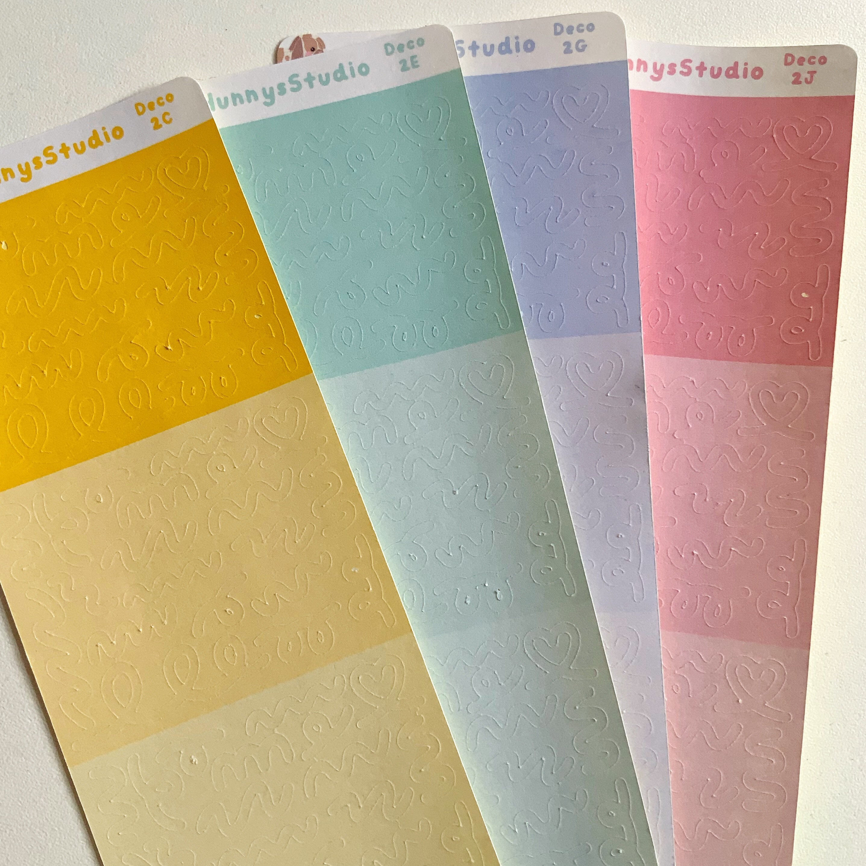 Deco 2 Confetti Sticker Sheet Pastel Rainbow Confetti Swirl - Etsy