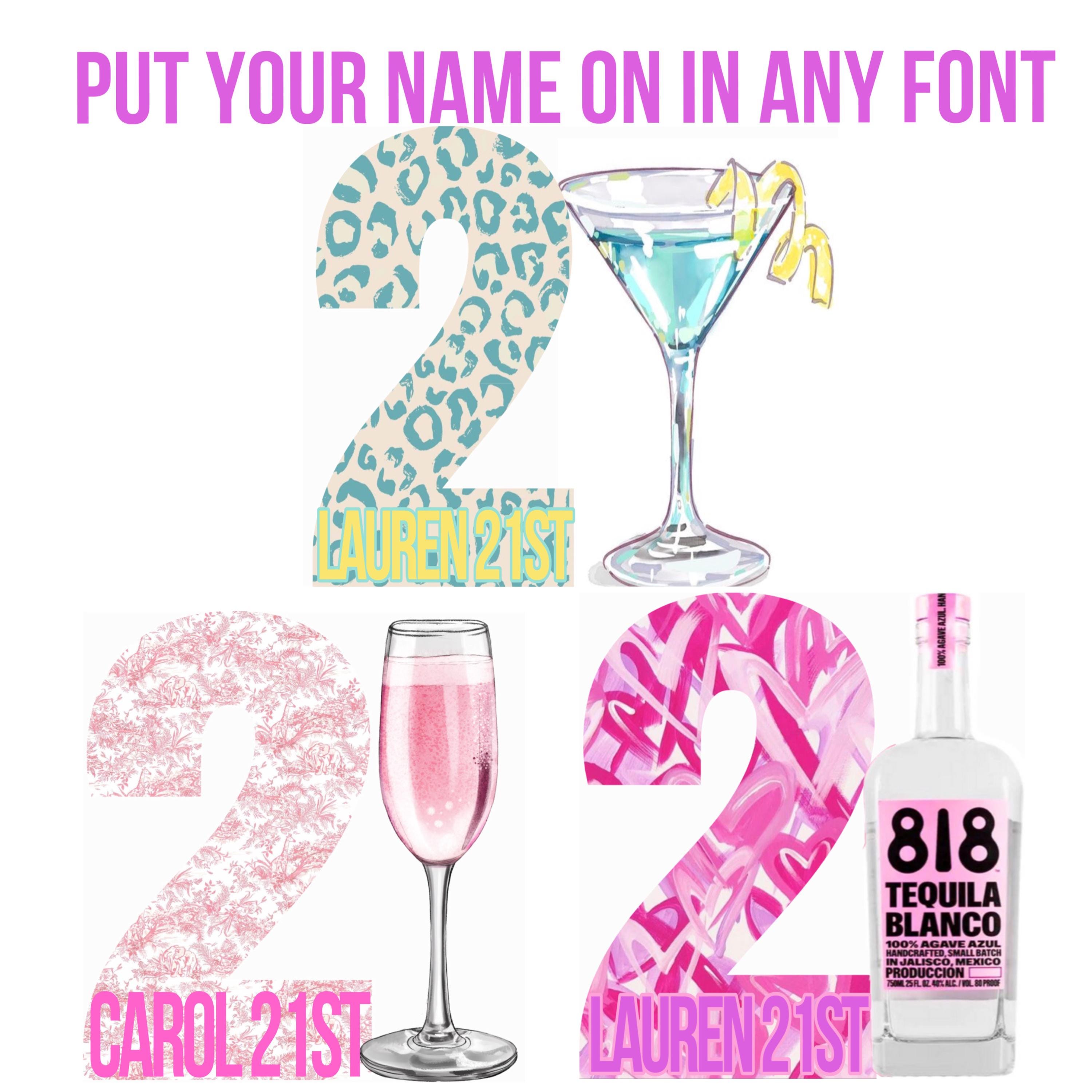 Customizable 21st Birthday Sign - Personalized Birthday Décor With ...