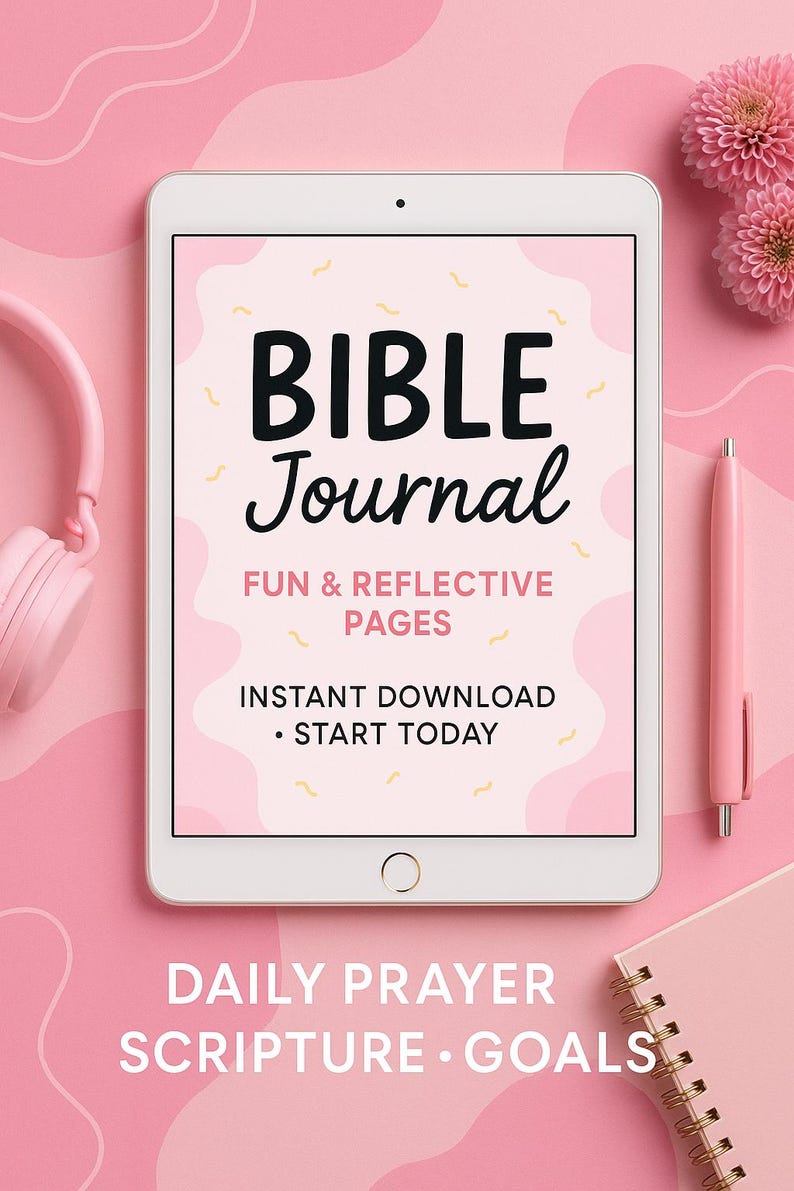 Bible Journal Printable | Digital Bible Study Pages | Daily Prayer ...