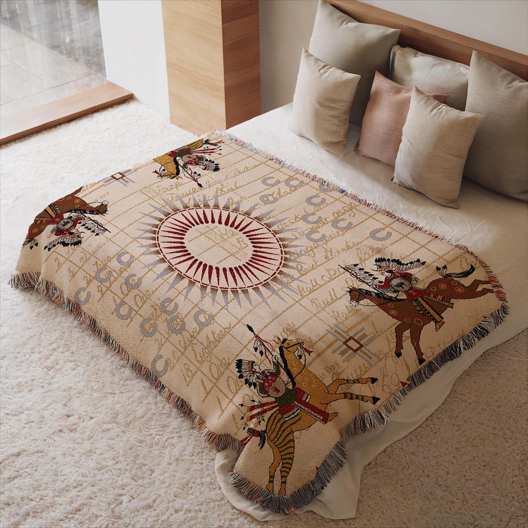 Native American Woven Blanket - Cherokee, Indigenous Cultural Heritage ...