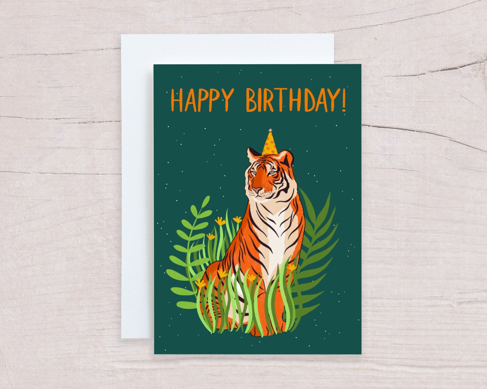 Happy Birthday Tiger Card, Birthday Wishes Card, Birthday Cards Uk ...