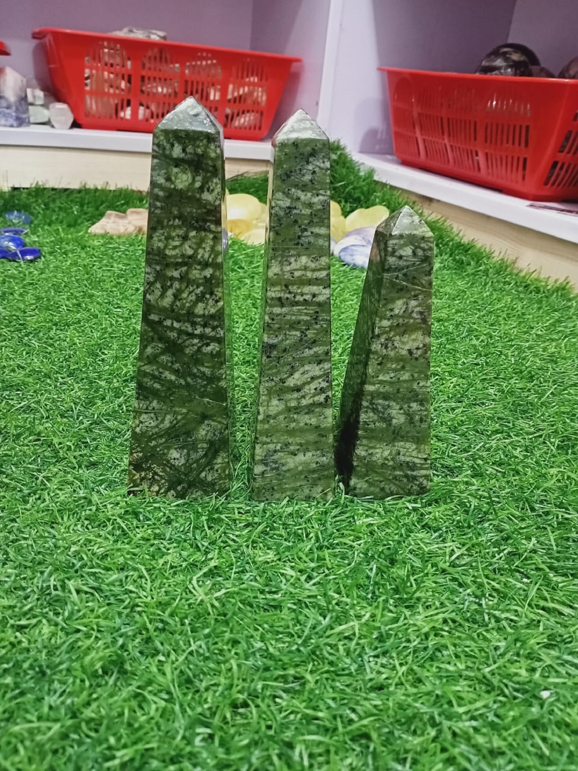 Natural Jade Green Tower 1 KG Jade Towers Crystal Towers - Etsy