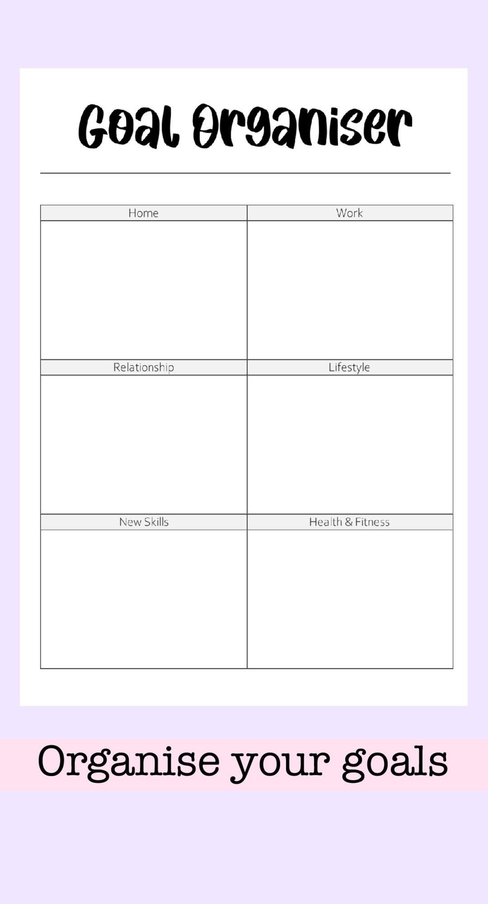 ADHD Adult Goal & Priority Planner - Etsy