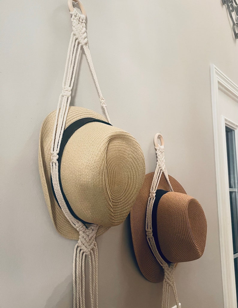 Macrame Hat Hanger Western Decor Wall Christmas Gifts for - Etsy