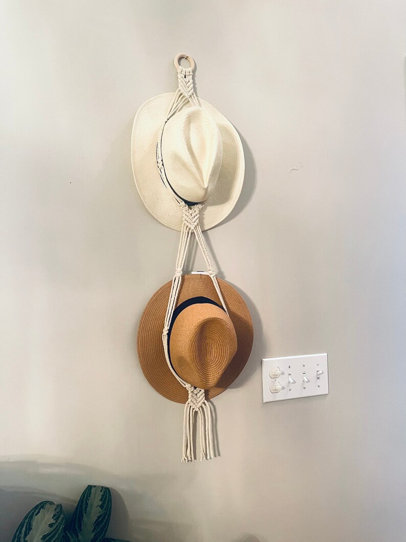 Macrame Hat Hanger Western Decor Wall Christmas Gifts for - Etsy