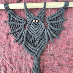Macrame Bat Tutorial Pattern Digital Download, Whimsigoth, Witchy, Diy ...