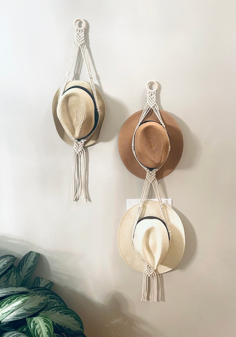 Macrame Hat Hanger Western Decor Wall Christmas Gifts for - Etsy