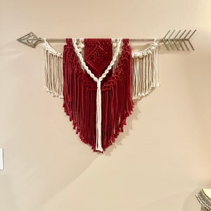 Gemstone Macrame Wall Hanging Arrow Wall Decor Metaphysical - Etsy