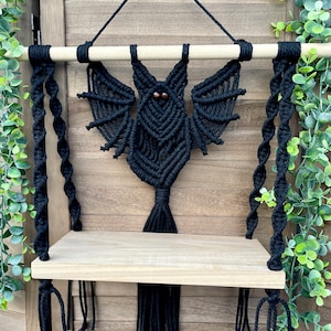 Macrame Bat Tutorial Pattern Digital Download, Whimsigoth, Witchy, Diy ...