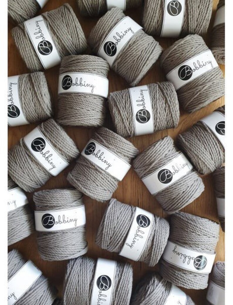Macramé Cotton Craft Cord and Rope 3mm and 5mm Bobbiny in - Etsy