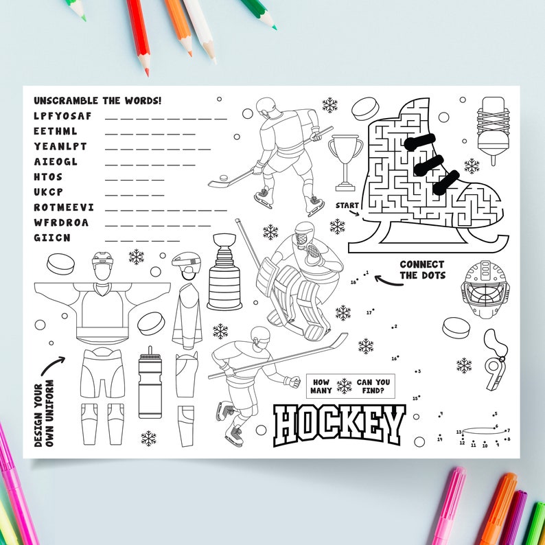 Sports Coloring Pages | Sports Activity Pages | Digital Printable ...