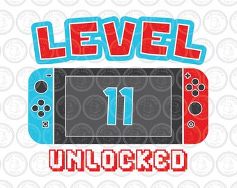 Level 11 Unlocked Svg - Etsy