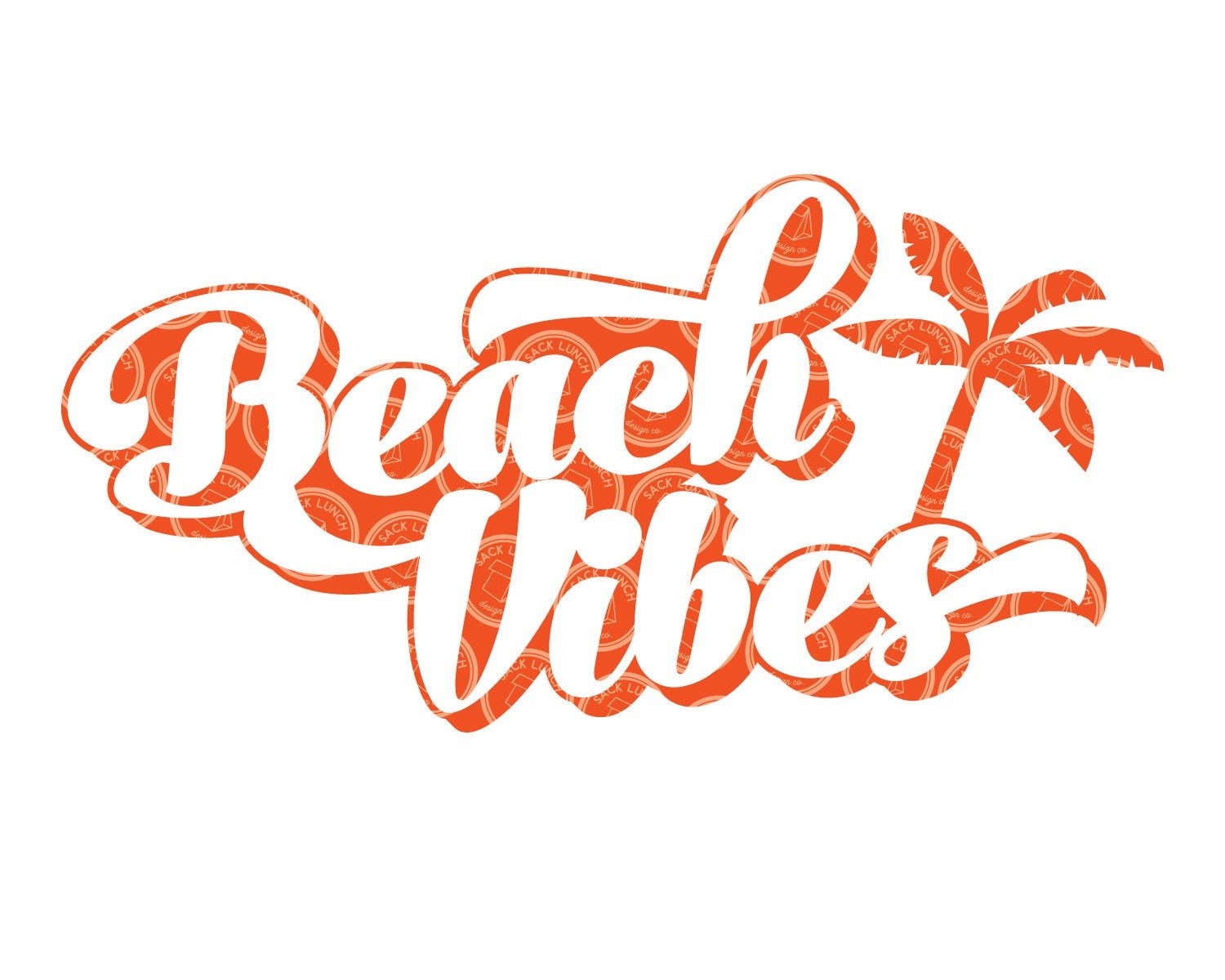 Beach Vibes SVG Palm Tree Summer Vacation Beach Clip Art | Etsy