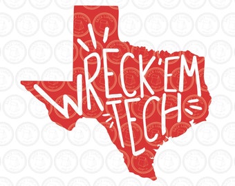 Texas Tech Svg | Etsy UK