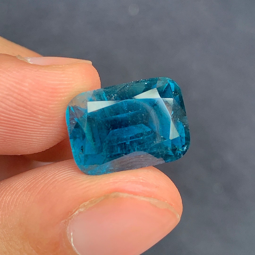 14.20 Cts, Indicolite Saphire Blue Colour Tourmaline. - Etsy