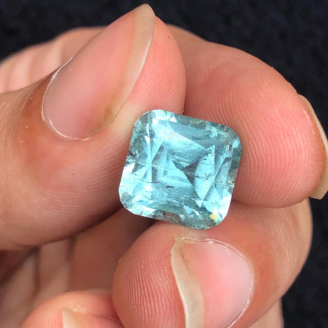 9 Cts Tormalina blu ghiaccio - Etsy Italia