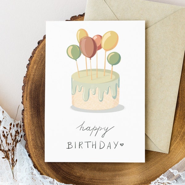 Birthday Postcard - Etsy