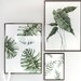 Set of 3 Botanical Prints, Watercolor Minimalist Wall Art, Printable ...