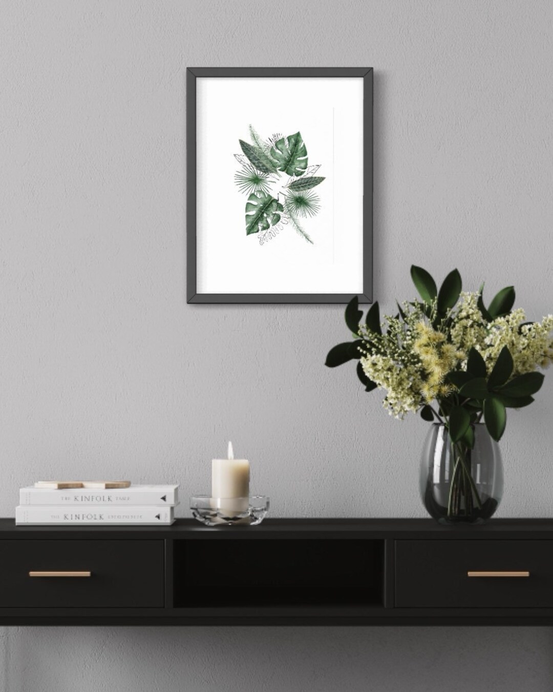 Printable Botanical Art Tropical Plants Poster, Ready to Print - Etsy
