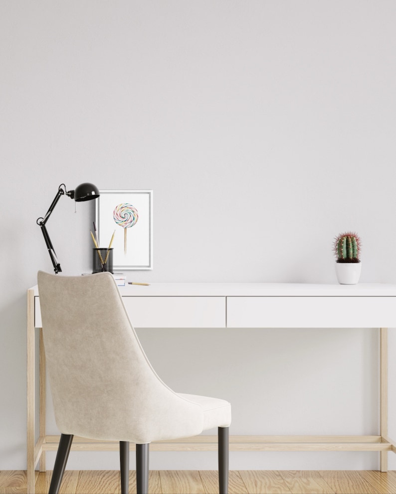 Printable Lollipop Candy Art Poster, Sweet and Cute Wall Art Ready to ...