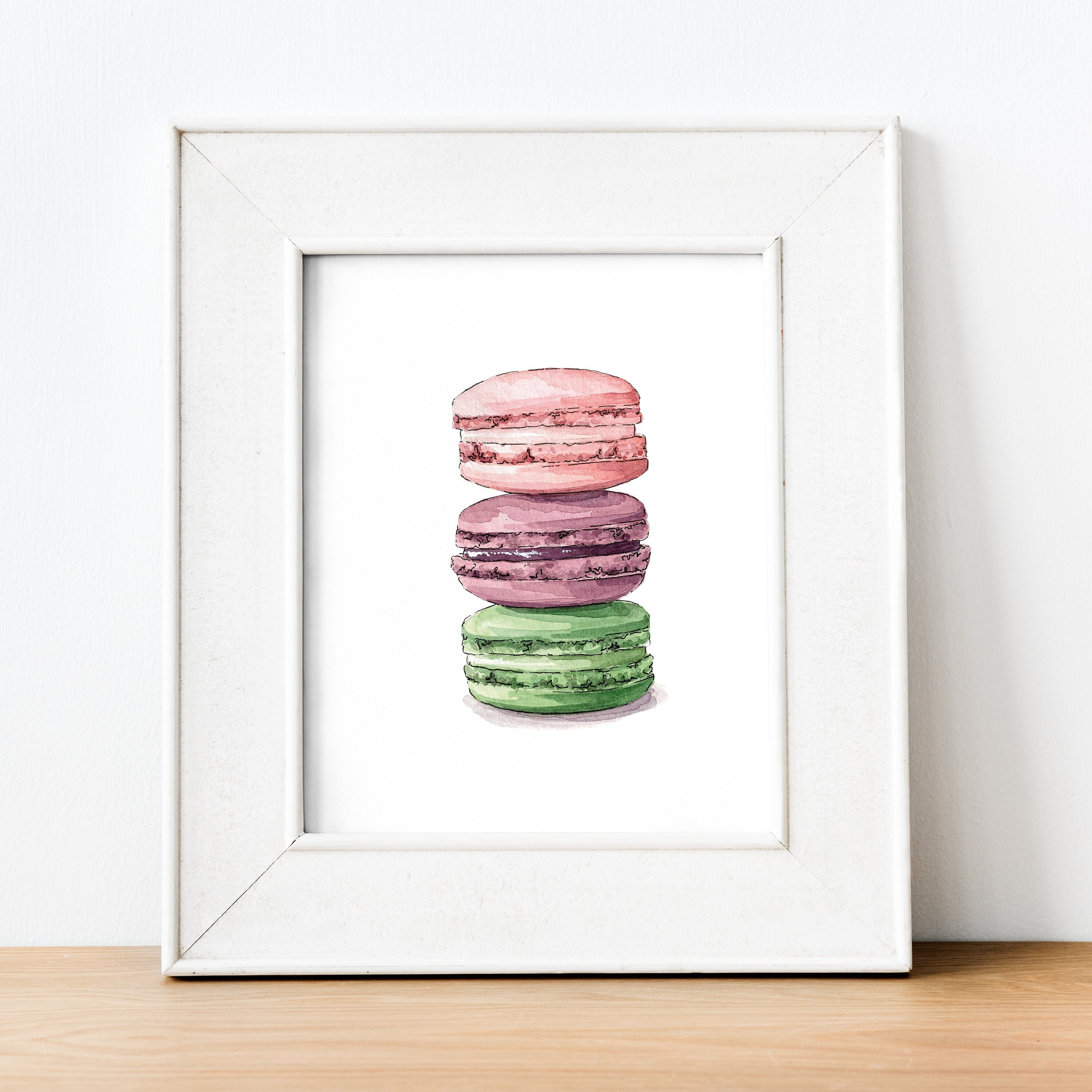 Printable Macaroon Poster Cute Art Ready to Print - Etsy