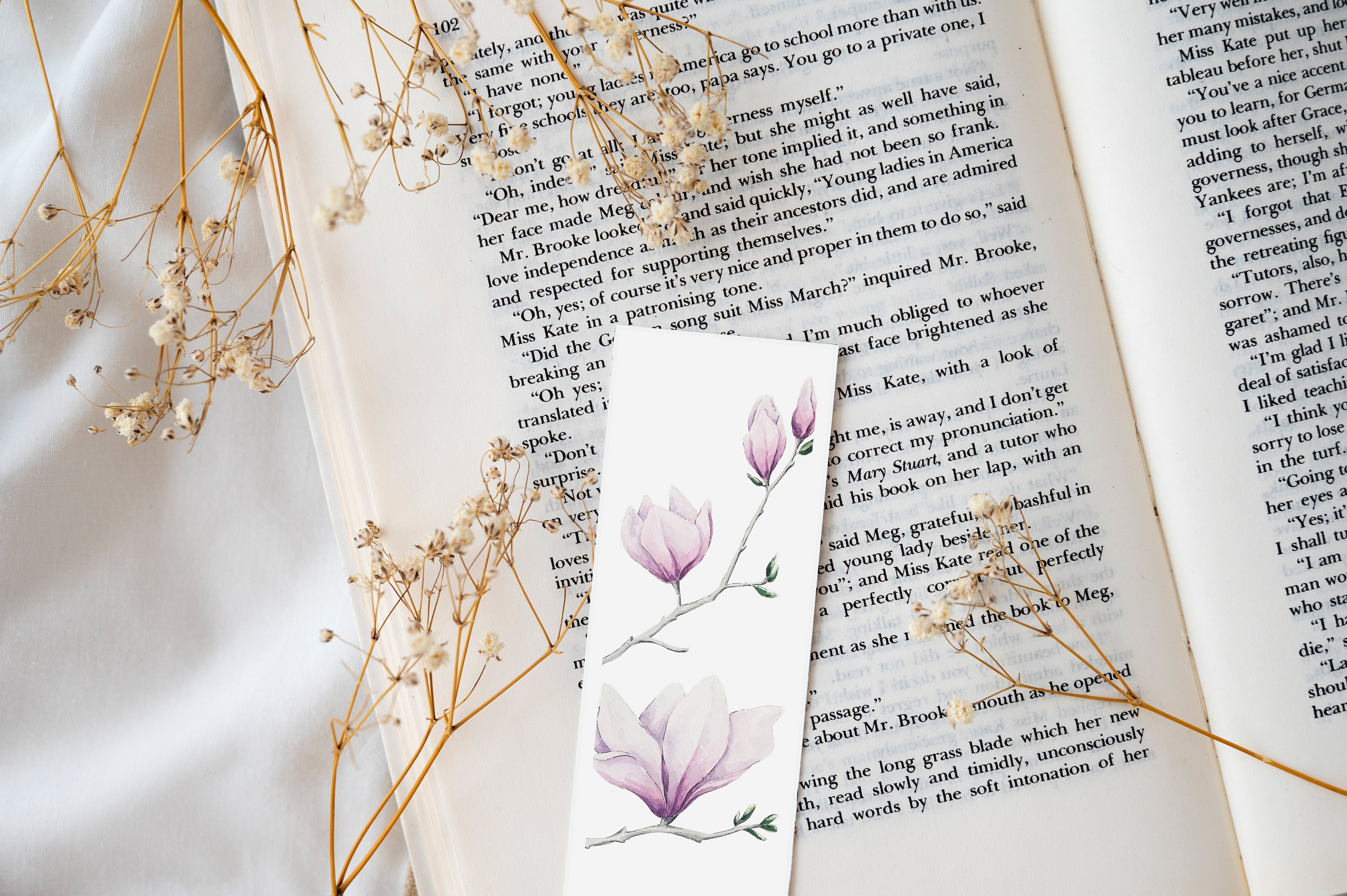 Set of 10 Printable Bookmarks 2x6 Inches Floral Watercolor - Etsy