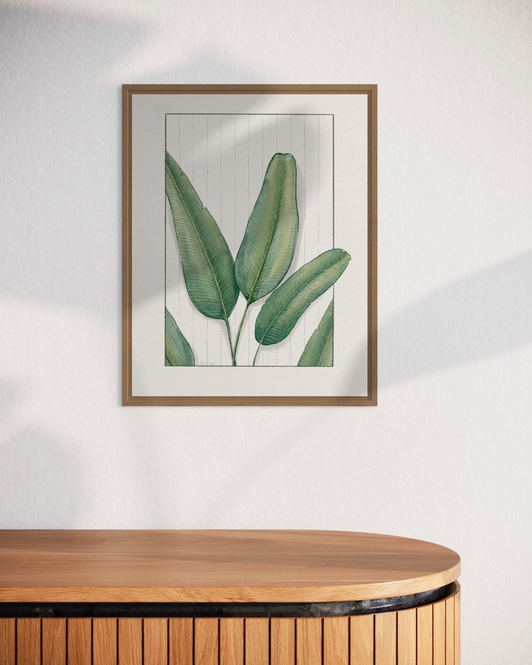 Printable Banana Leaf Botanical Poster, Ready-to-print Wall Art ...