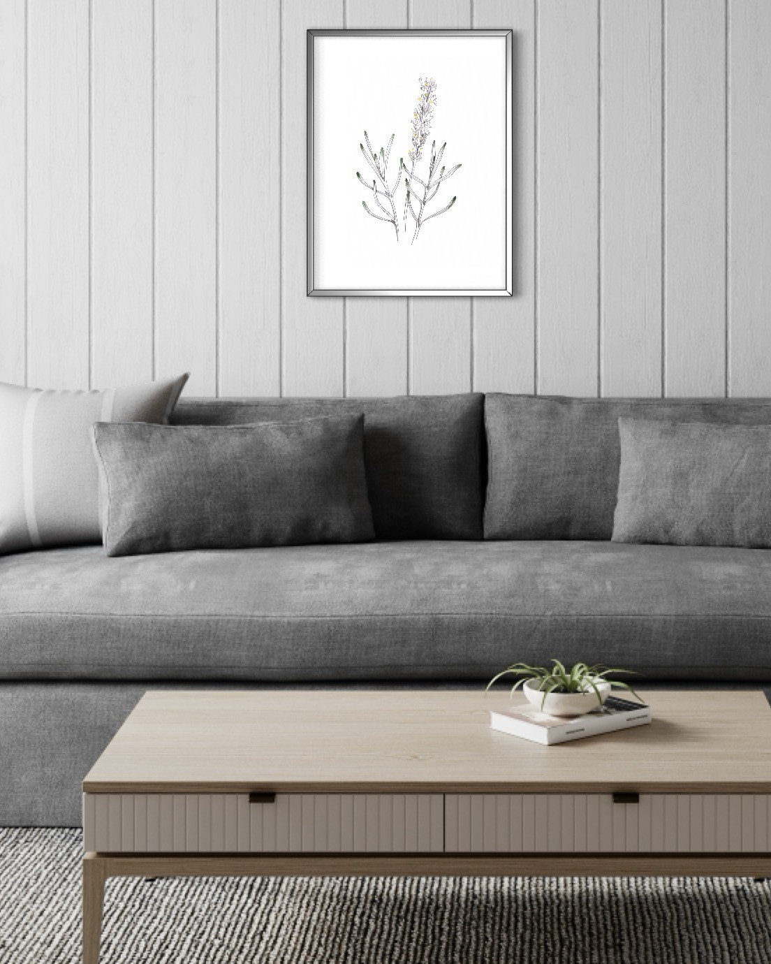 Printable Lavender Botanical Poster, Minimalistic Wall Art - Etsy