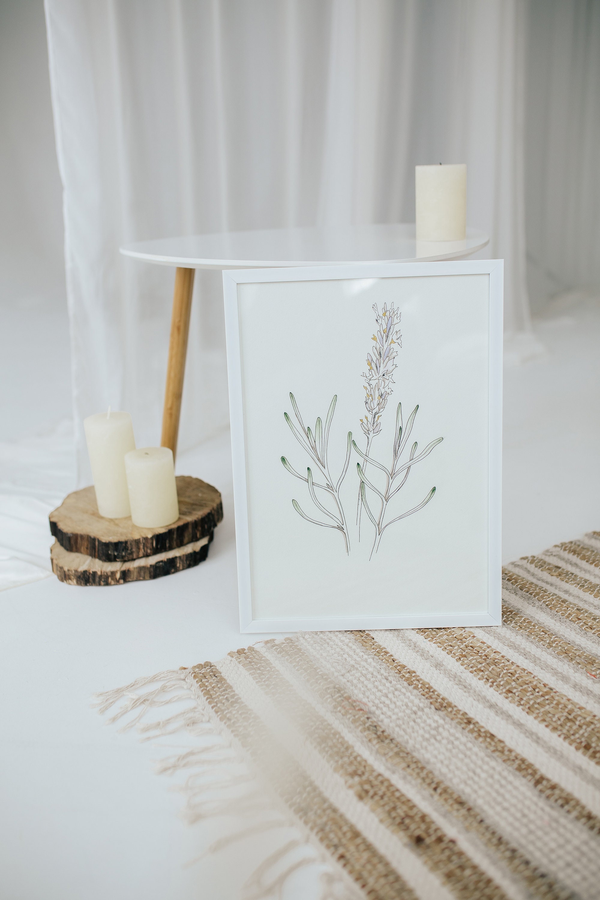 Printable Lavender Botanical Poster, Minimalistic Wall Art - Etsy