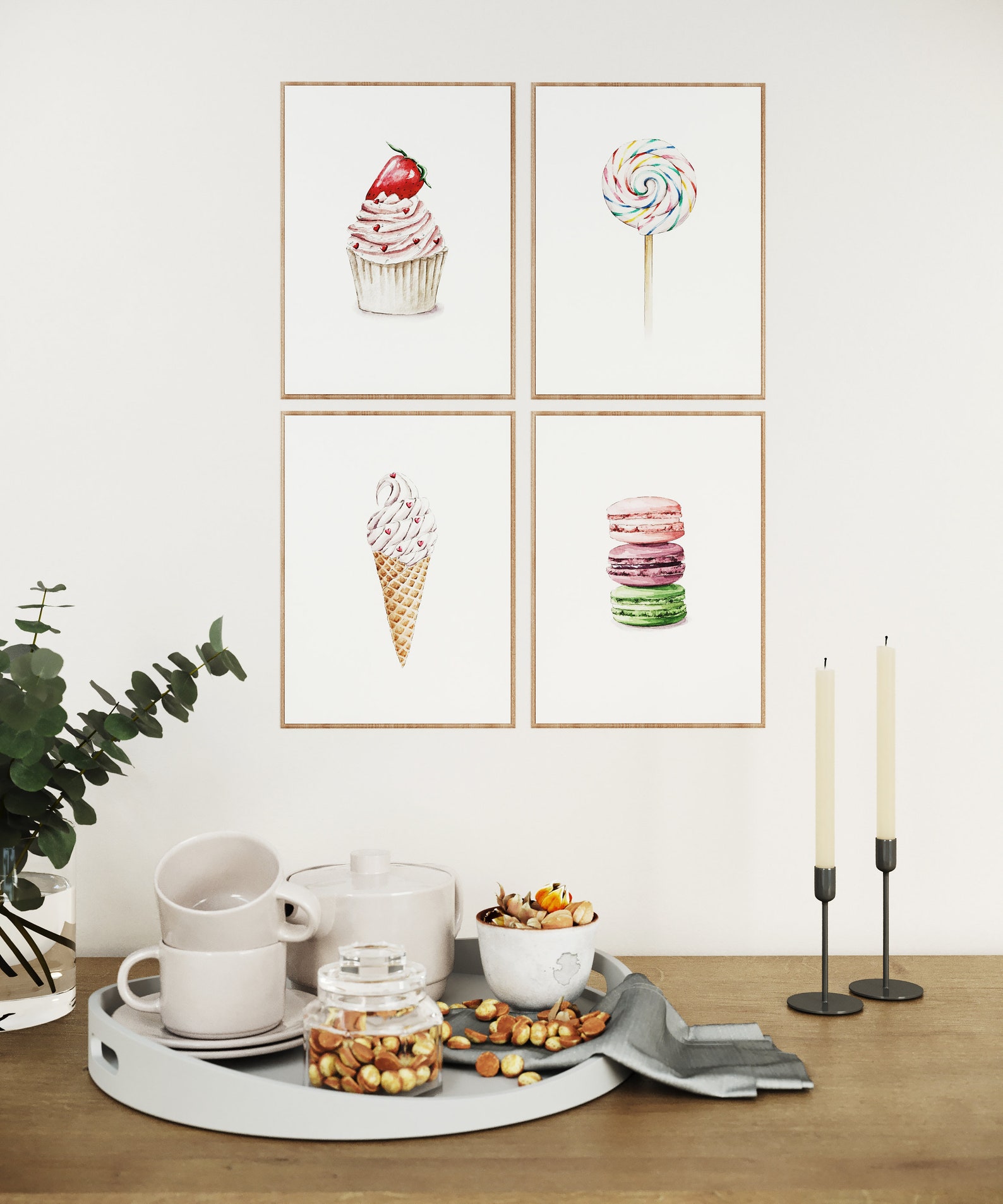 Printable Lollipop Candy Art Poster Sweet and Cute Wall Art - Etsy