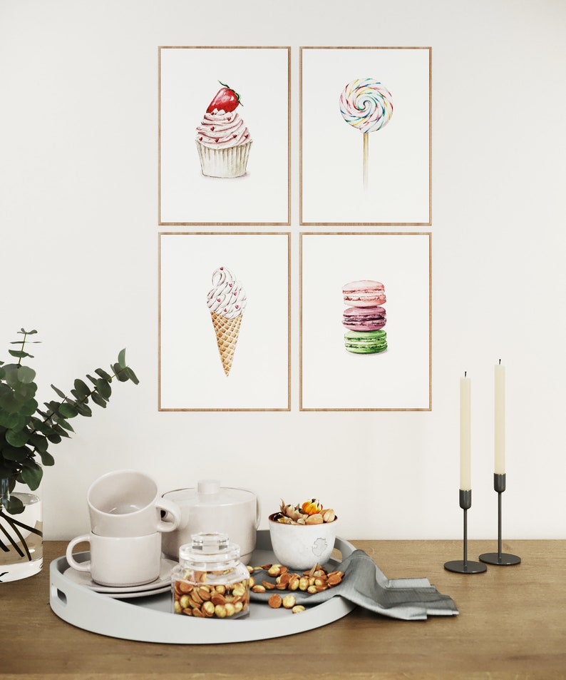Printable Lollipop Candy Art Poster Sweet and Cute Wall Art - Etsy